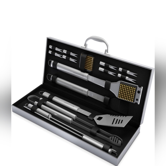 Home Complete | Kitchen | 6piece Bbq Grill Set With Aluminum Case By ...